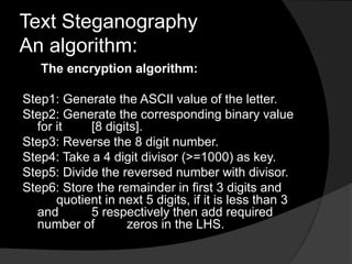 Steganography | PPT