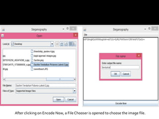 steganography using genetic algorithm along with visual cryptography for wireless network ...