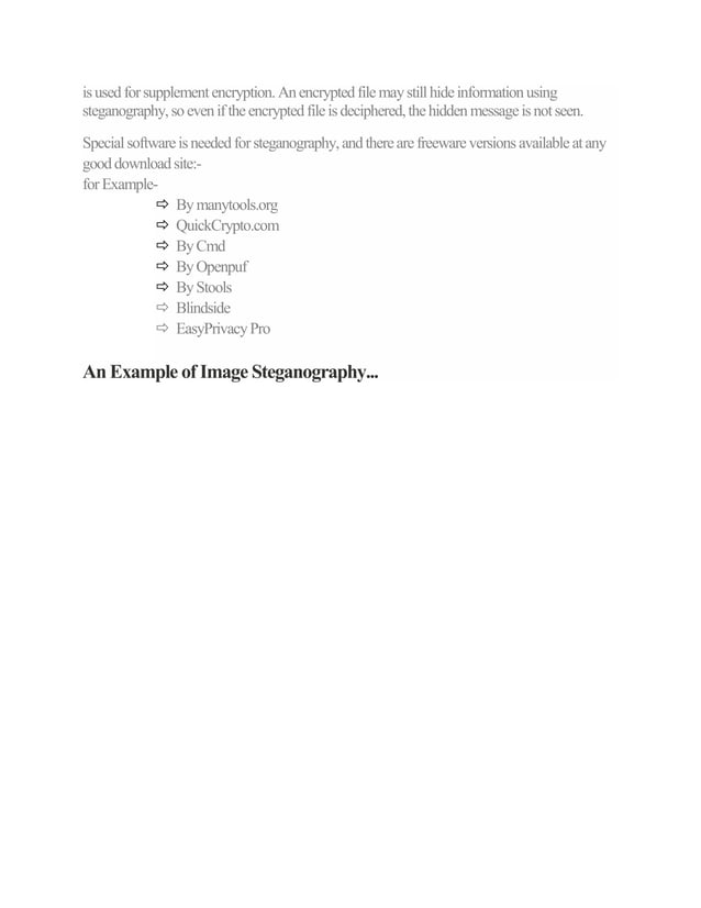 Steganography | PDF | Technology & Computing