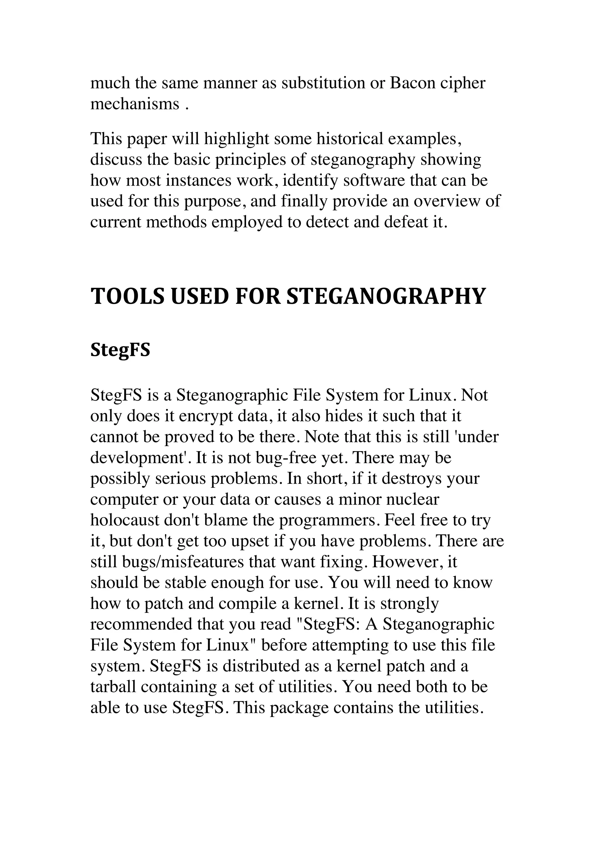 Steganography | PDF