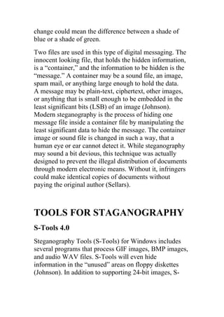 Steganography PDF | PDF | Information and Network Security | Computing