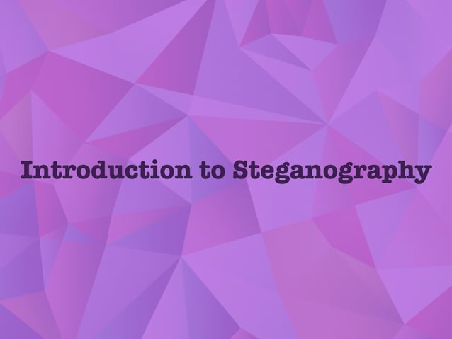 Steganography: Hiding your secrets with PHP | PPT
