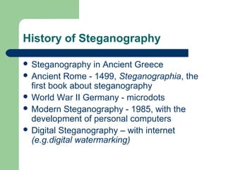 Steganography | PPT