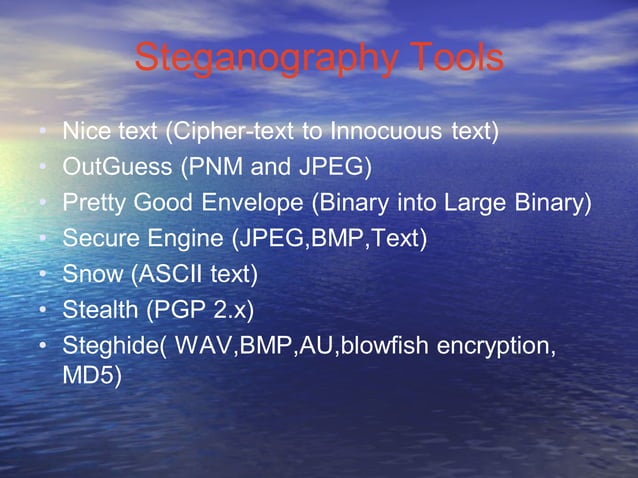 Steganography | PPT