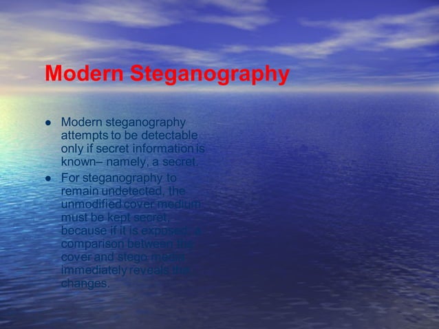 Steganography | PPT