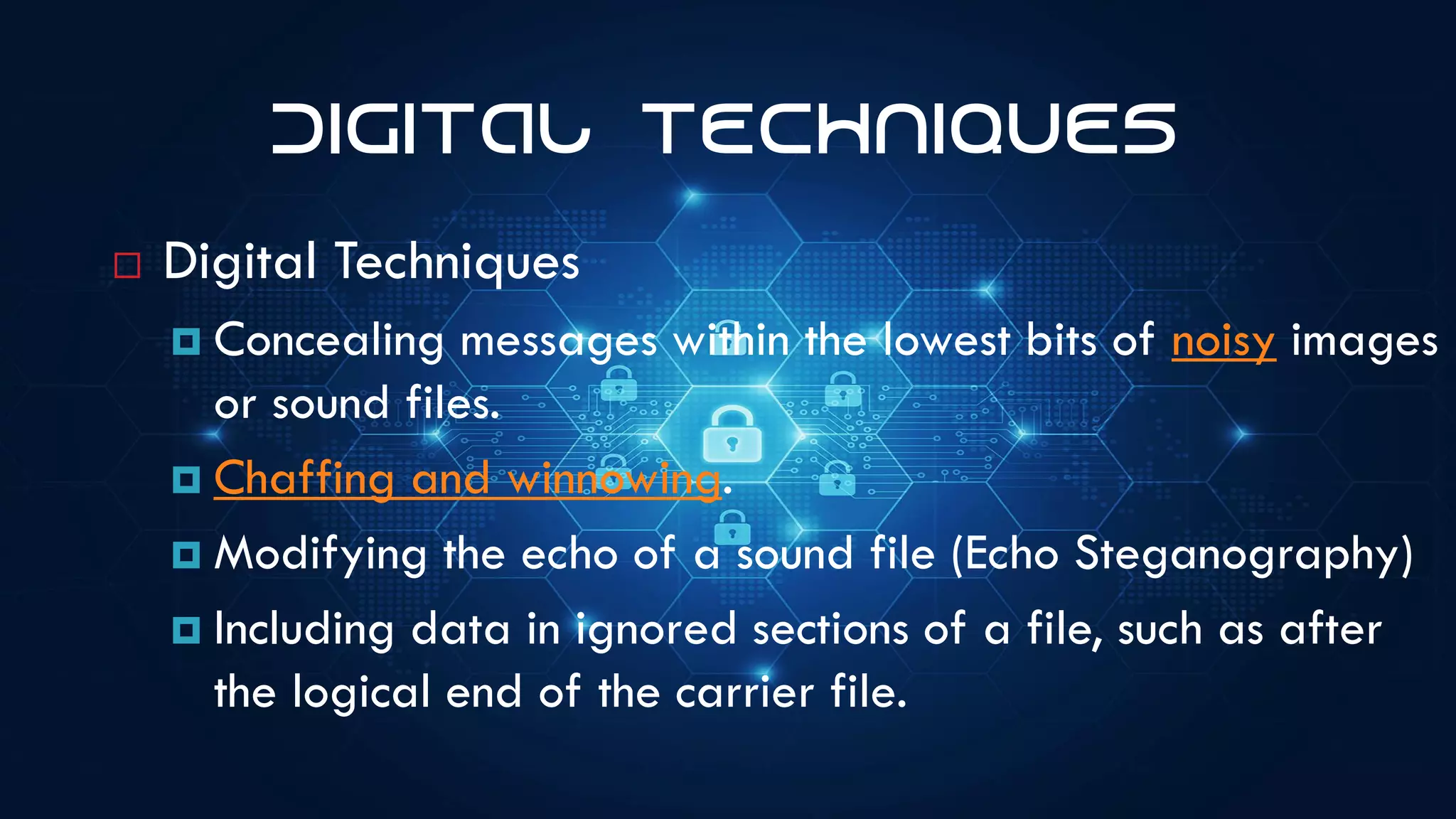 Presentation On Steganography | PDF