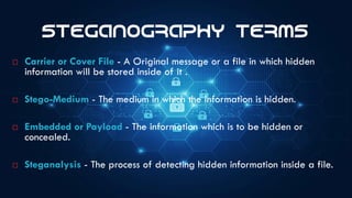 Presentation On Steganography | PDF