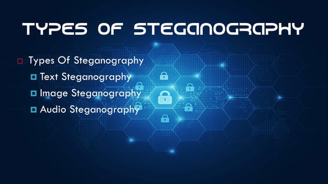 Presentation On Steganography | PDF | Digital Audio | Computer Software and Applications