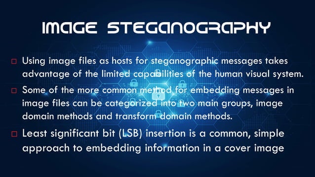 Presentation On Steganography | PDF | Digital Audio | Computer Software ...
