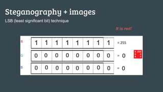 Steganography: LSB technique | PDF
