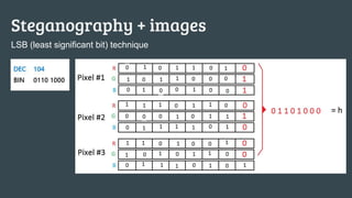 Steganography: LSB technique | PDF