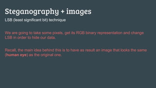 Steganography: LSB technique | PDF