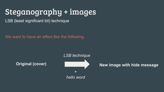 Steganography: LSB technique | PDF