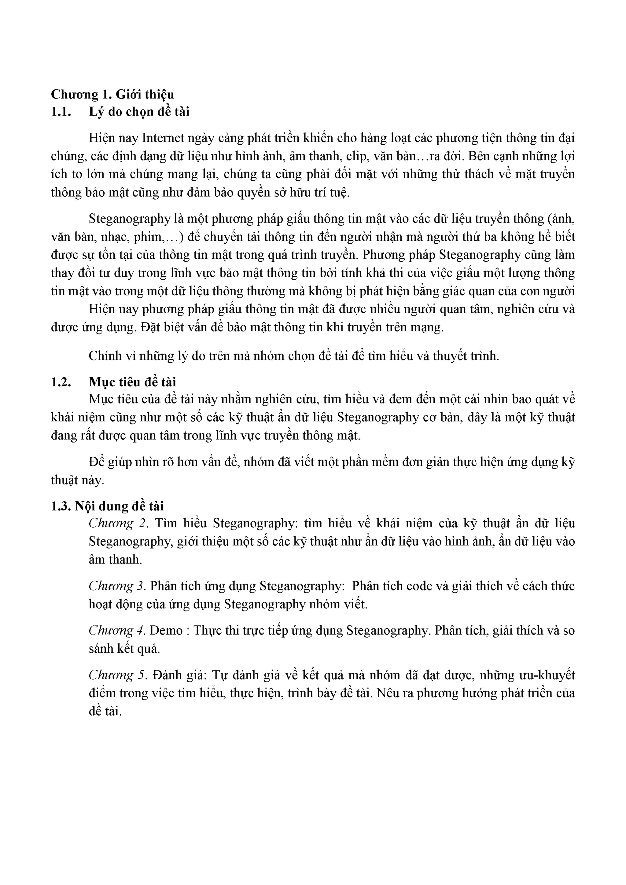 Steganography Image + audio | PDF