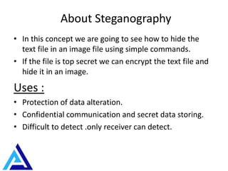 Steganography | PPTX