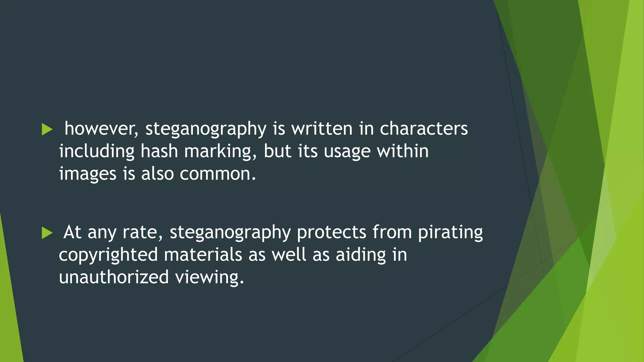 Steganography | PPTX
