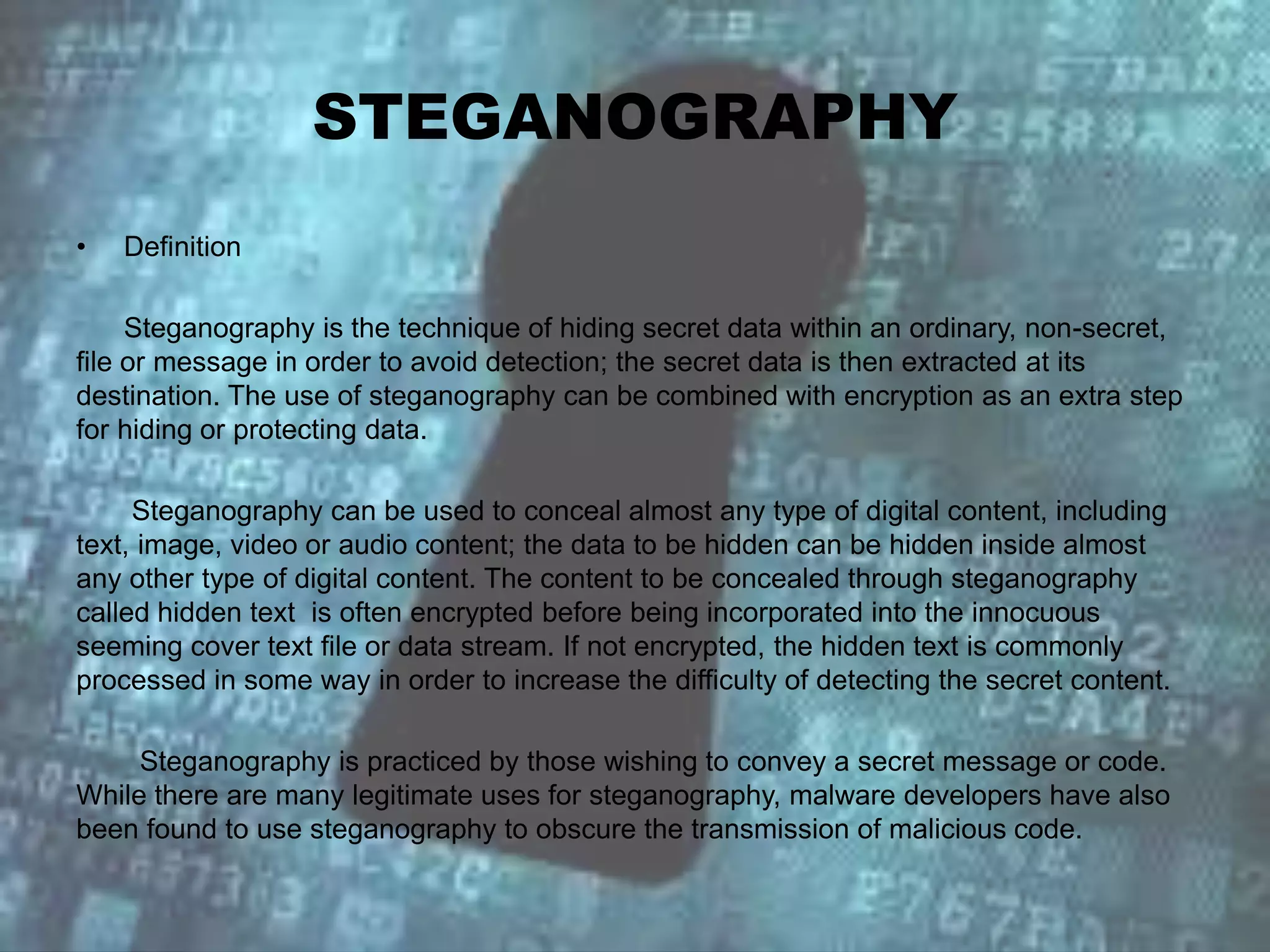 Steganography | PPT
