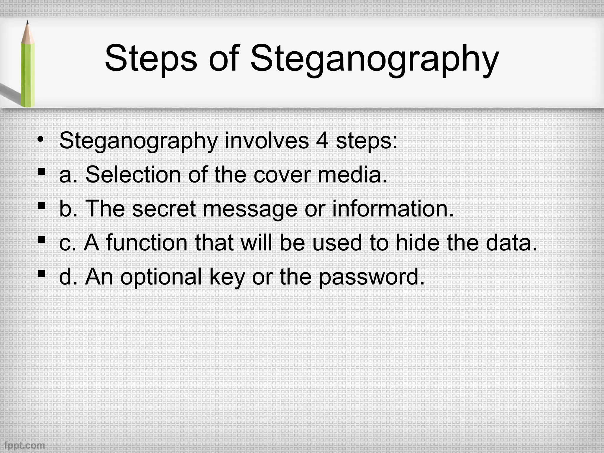 Steganography | PPT