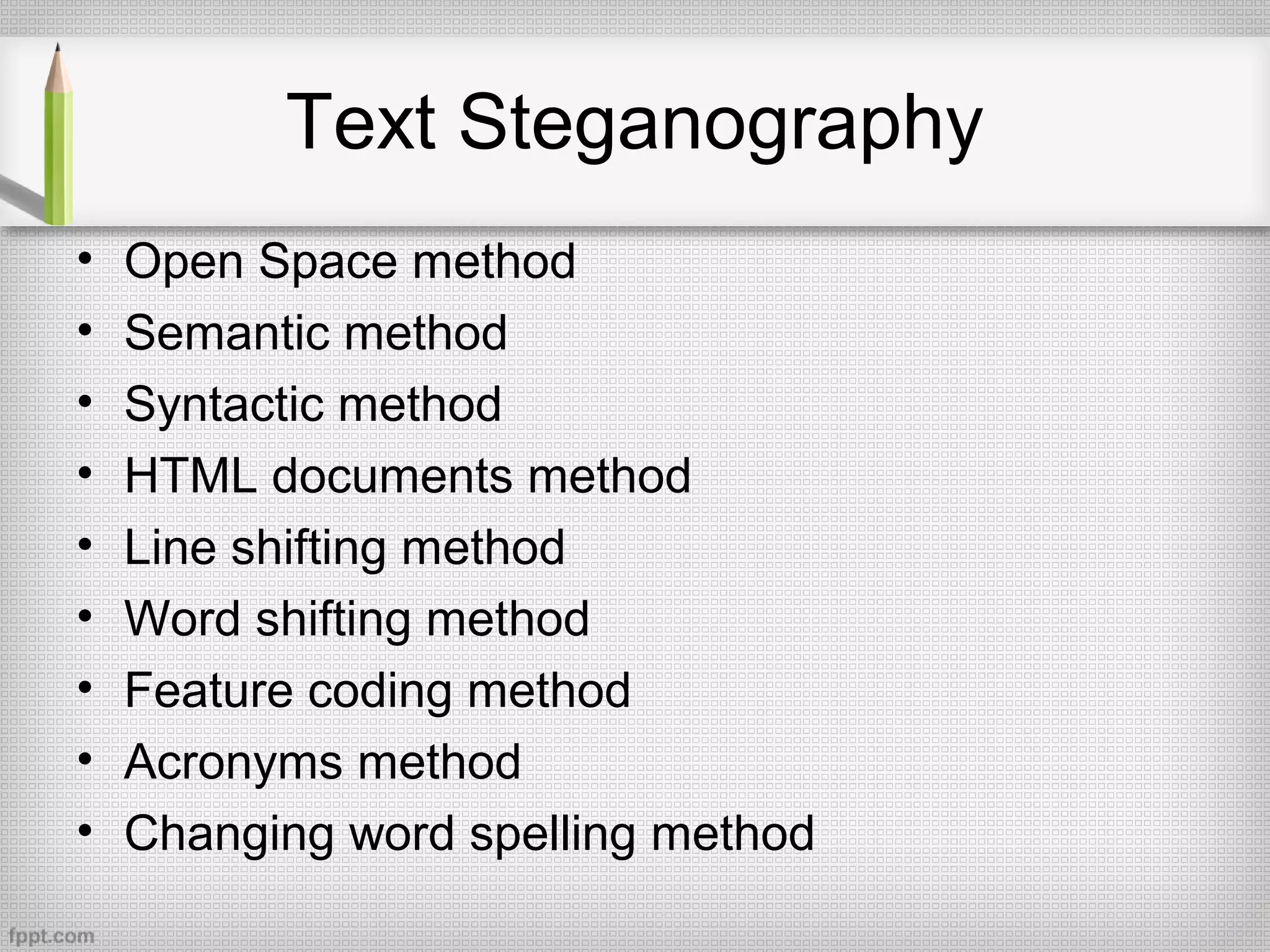 Steganography | PPT