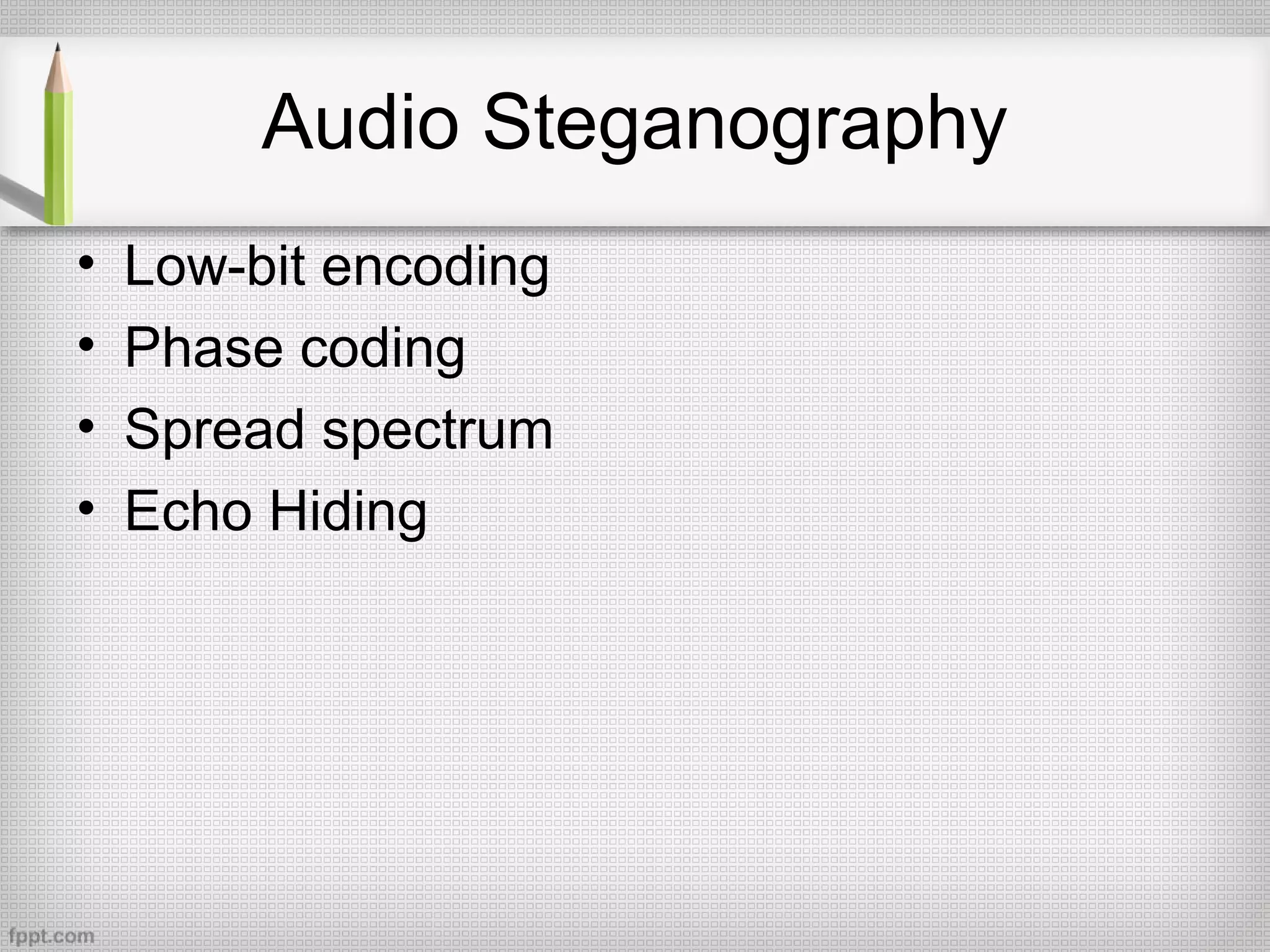 Steganography | PPT