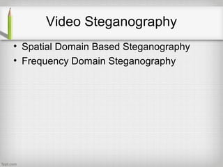 Steganography | PPT