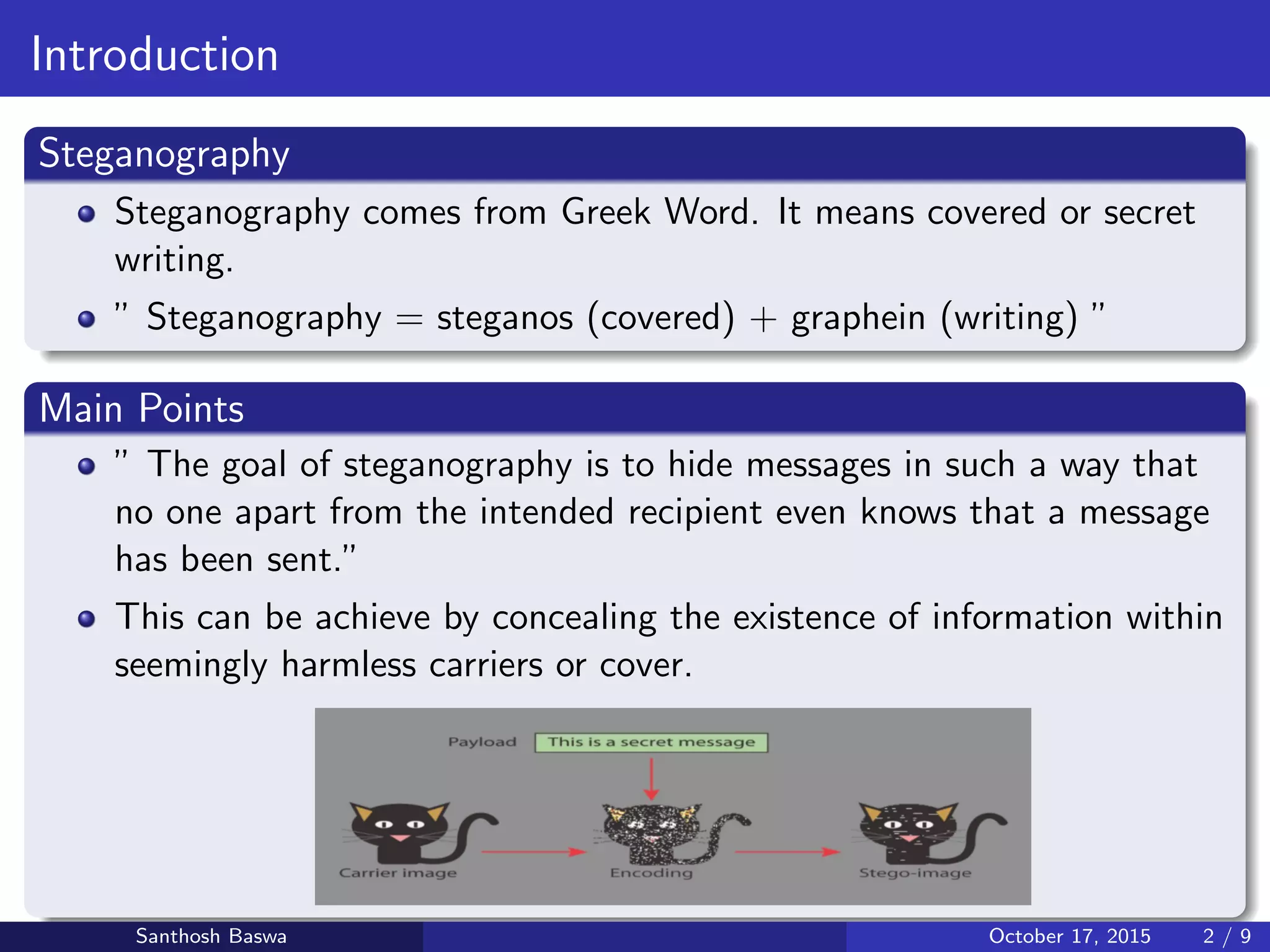 Stegano Secrets - Python | PPT