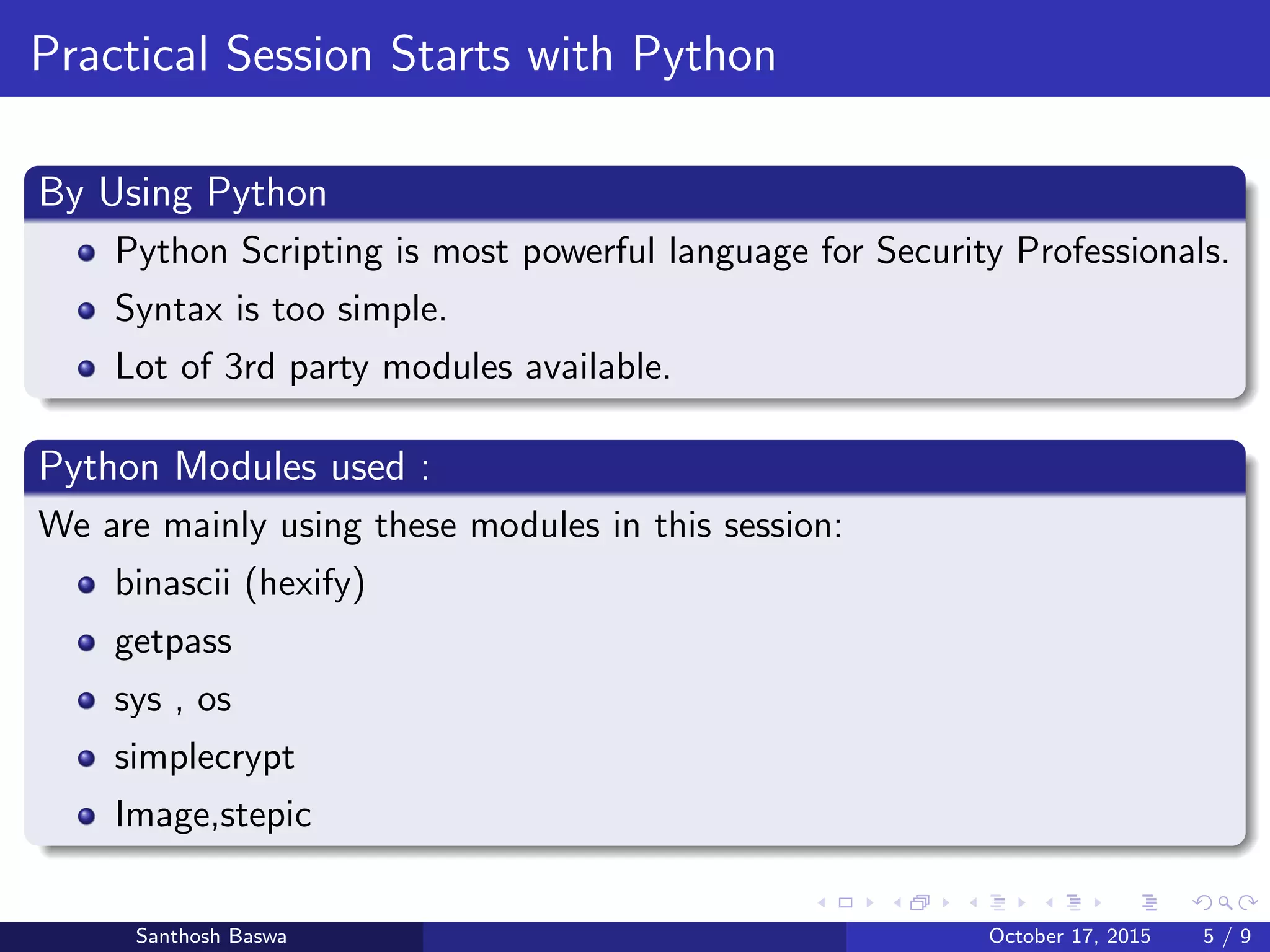 Stegano Secrets - Python | PPT