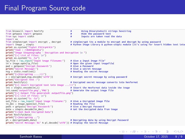 Stegano Secrets - Python | PPT