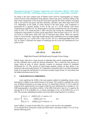 Steganography based on random pixel selection for efficient data hiding 2 | PDF