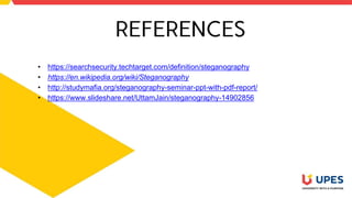 Steganography by jayant bhatia | PPT