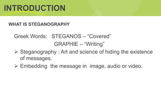 Steganography final presentation | PPT