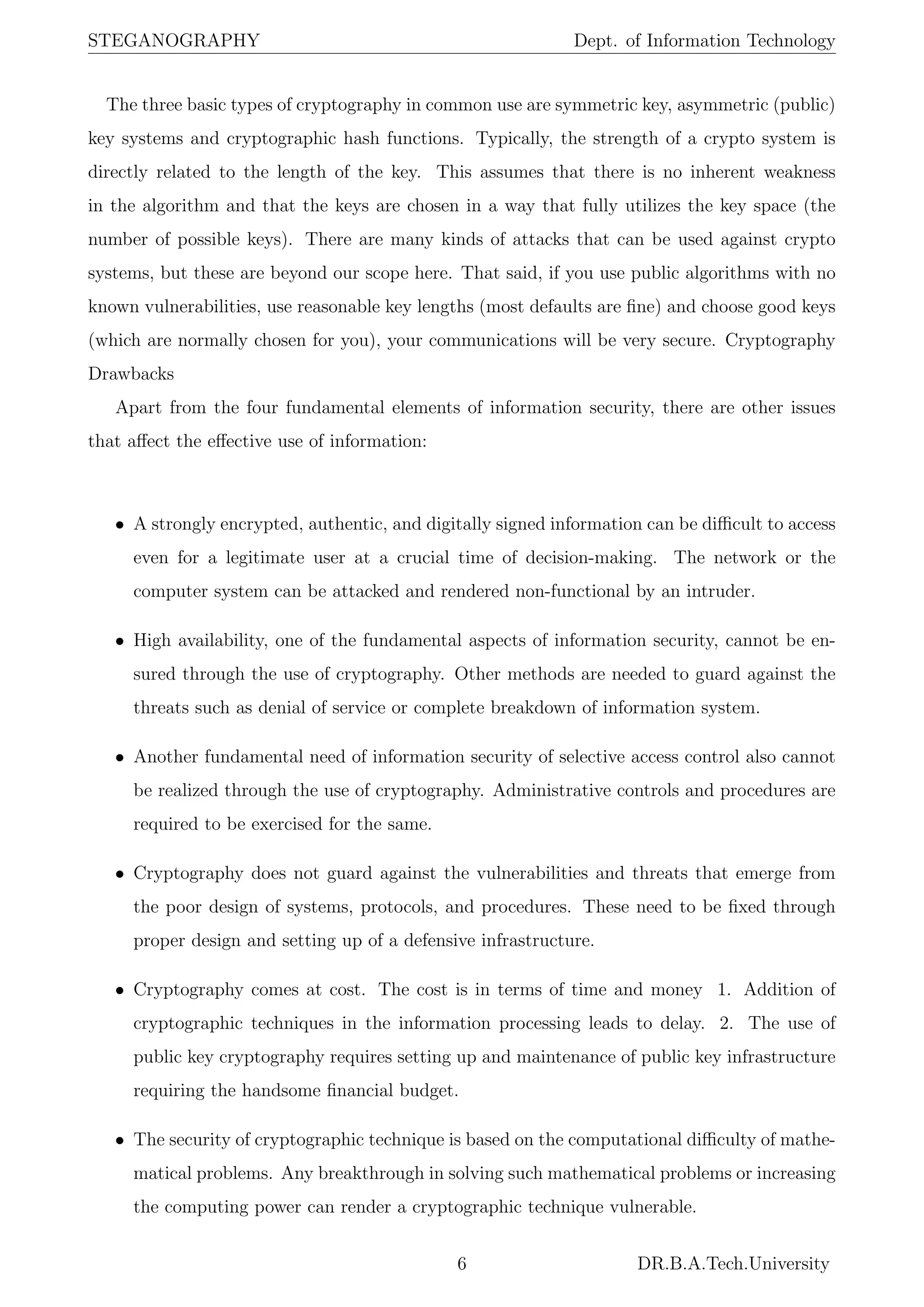 Steganography final report | PDF