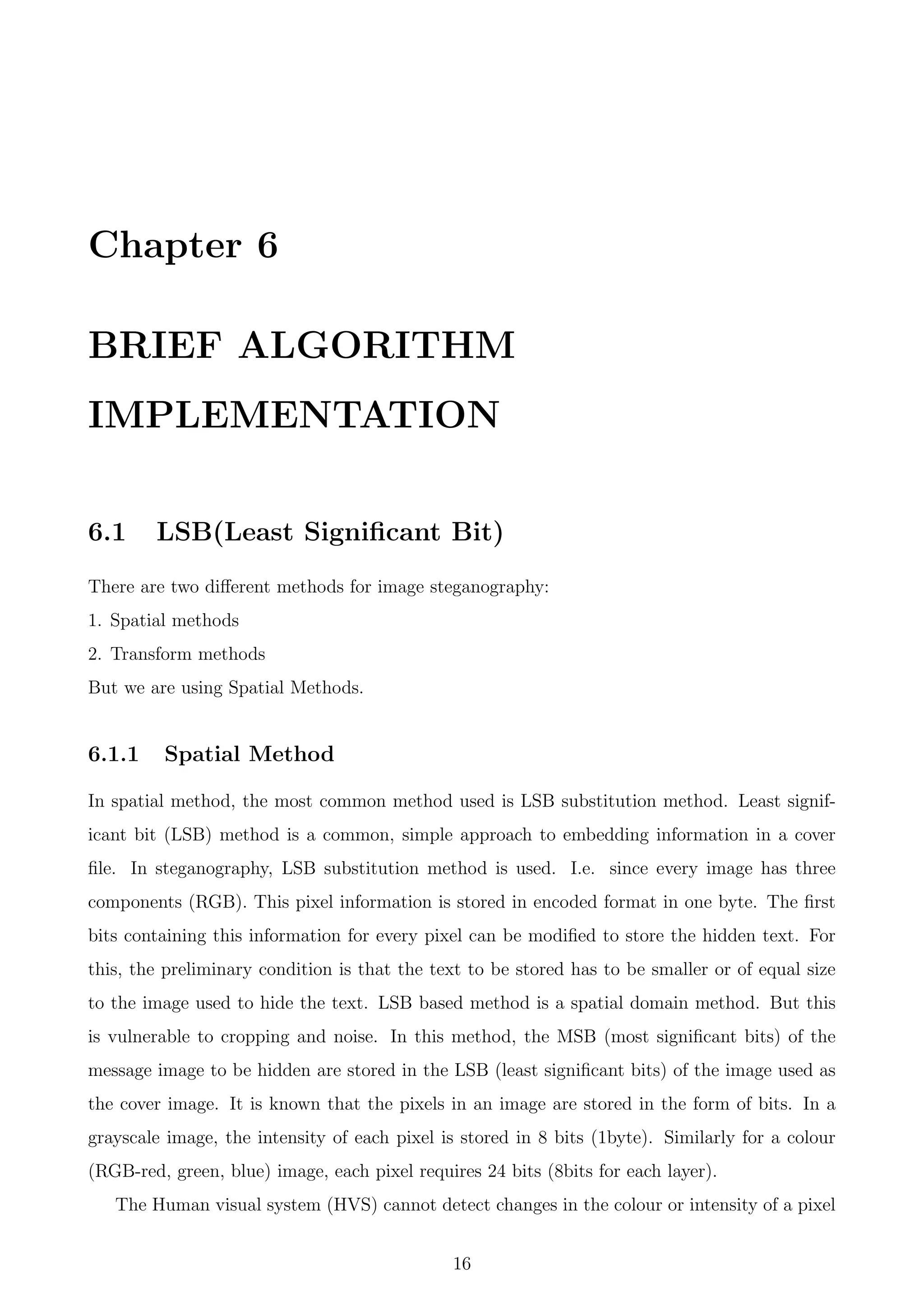 Steganography final report | PDF