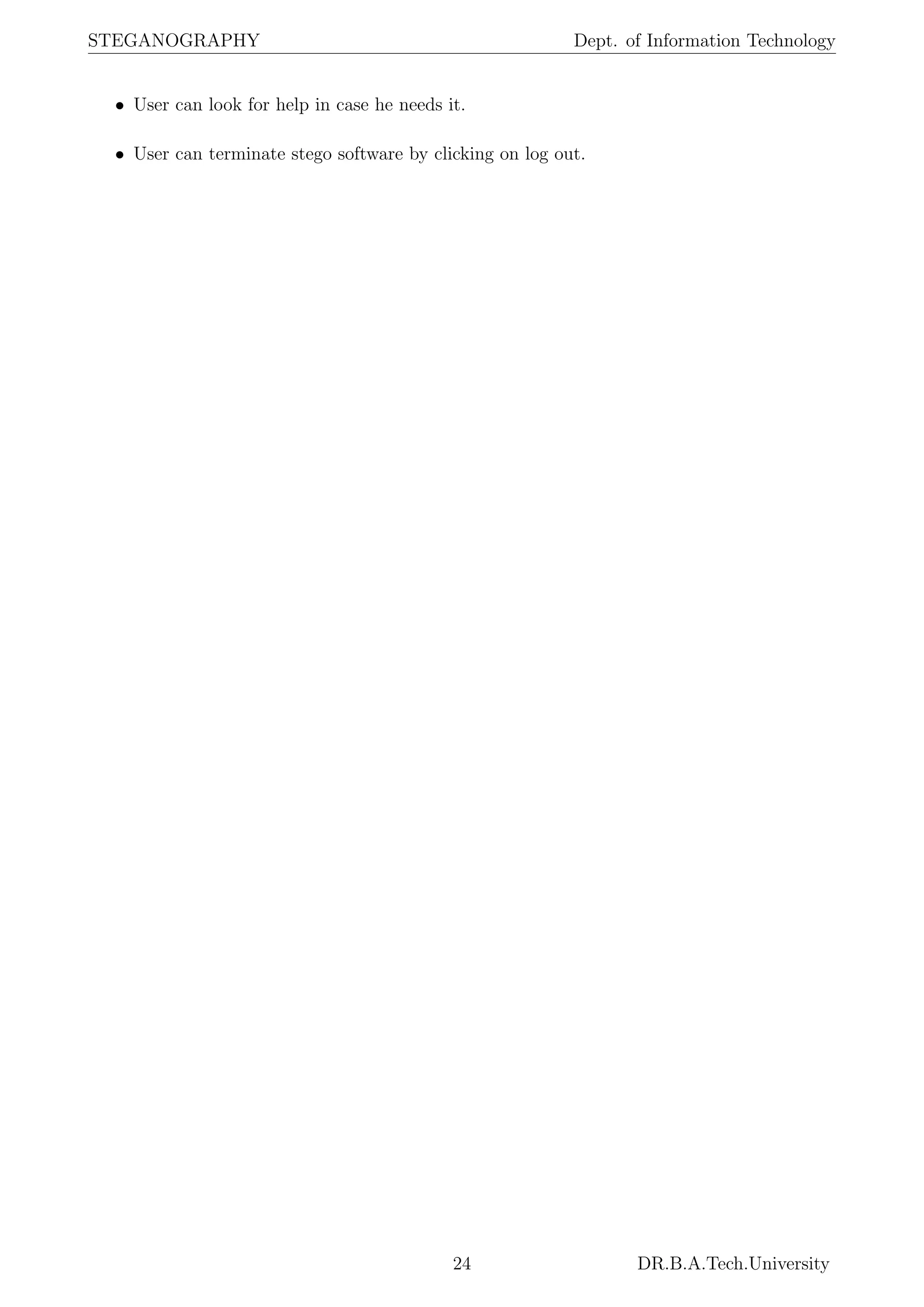 Steganography final report | PDF