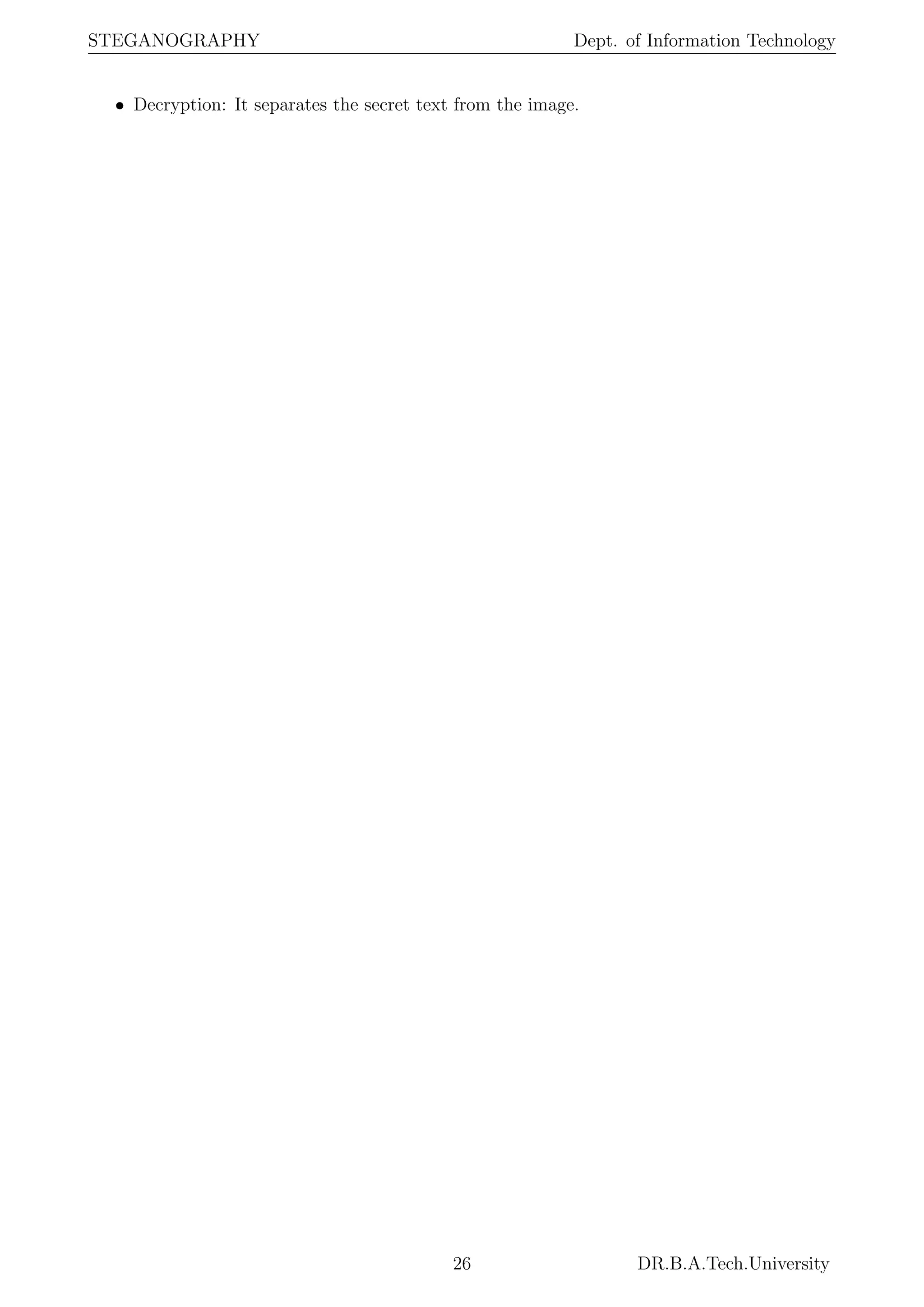 Steganography final report | PDF