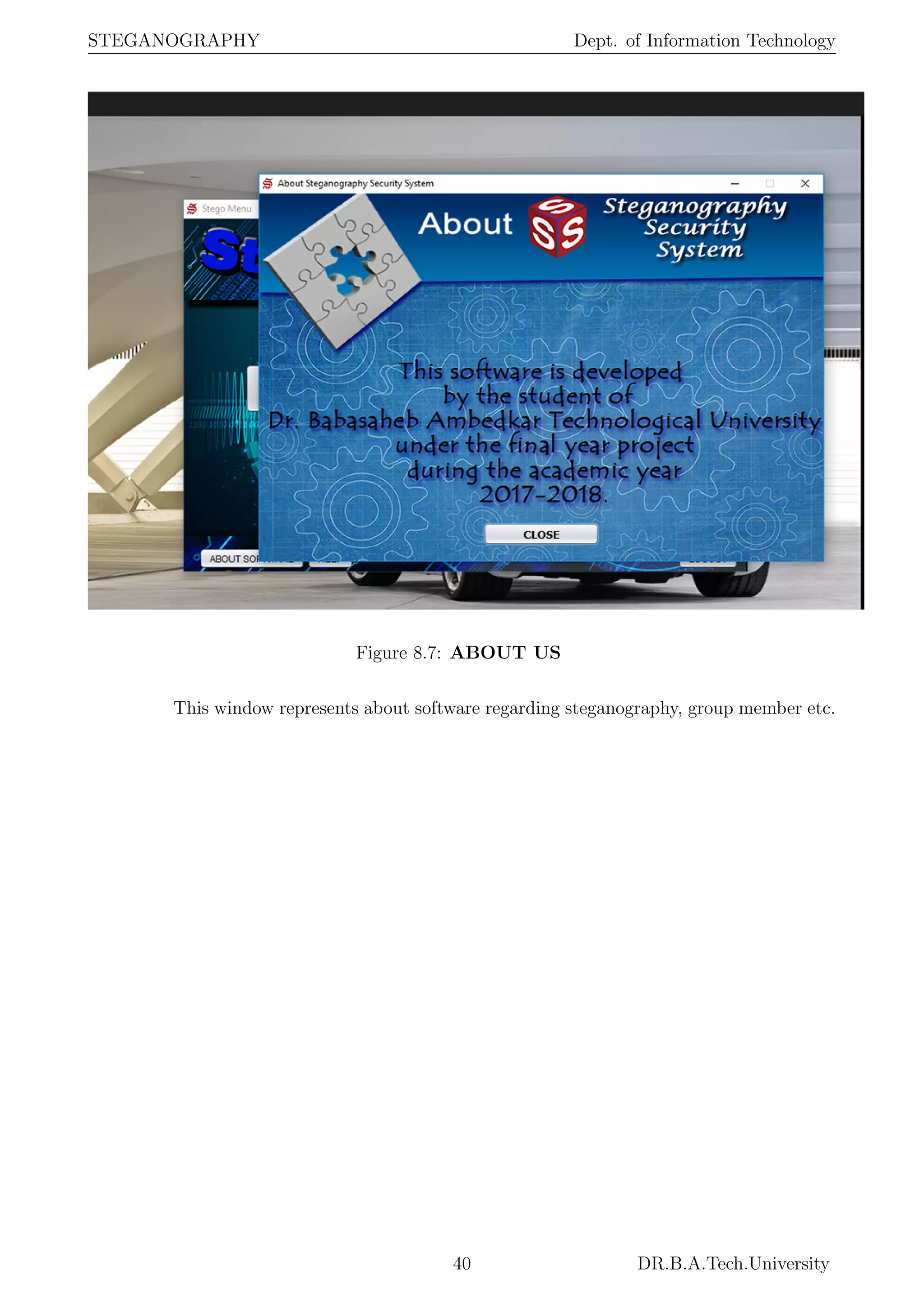 Steganography final report | PDF