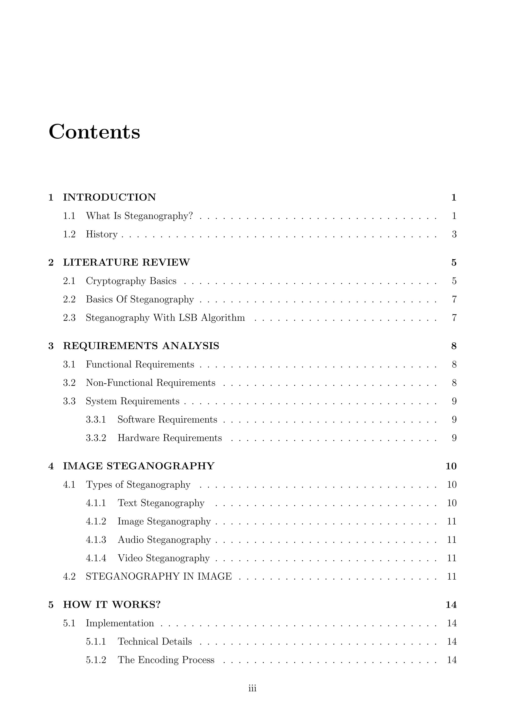 Steganography final report | PDF