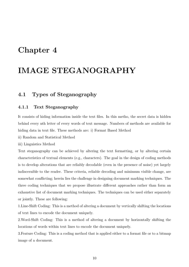 Steganography final report | PDF