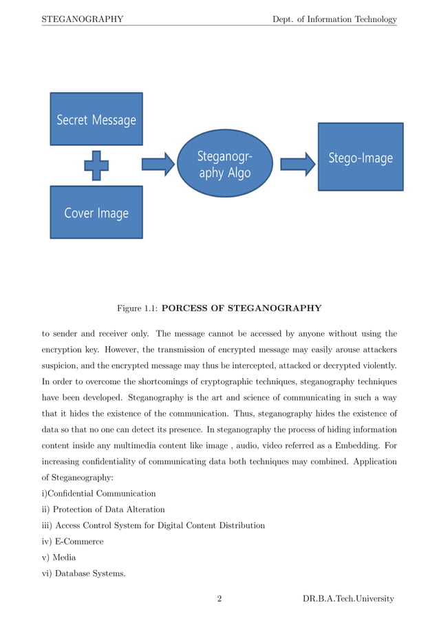 Steganography final report | PDF