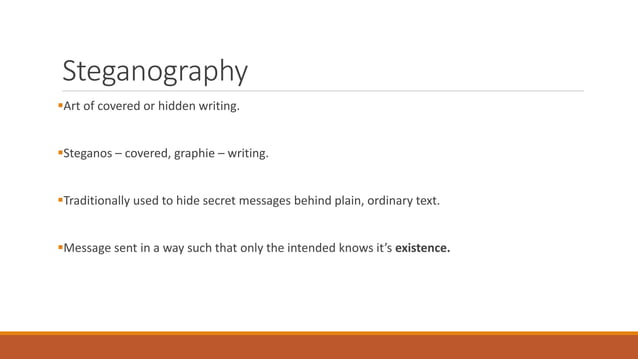 Steganography In Android To Hide Applications Ppt