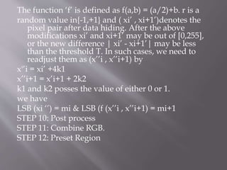 Steganography in images | PPTX