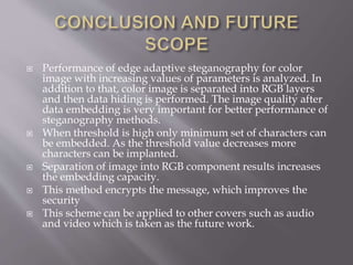 Steganography in images | PPTX