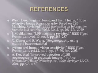 Steganography in images | PPTX