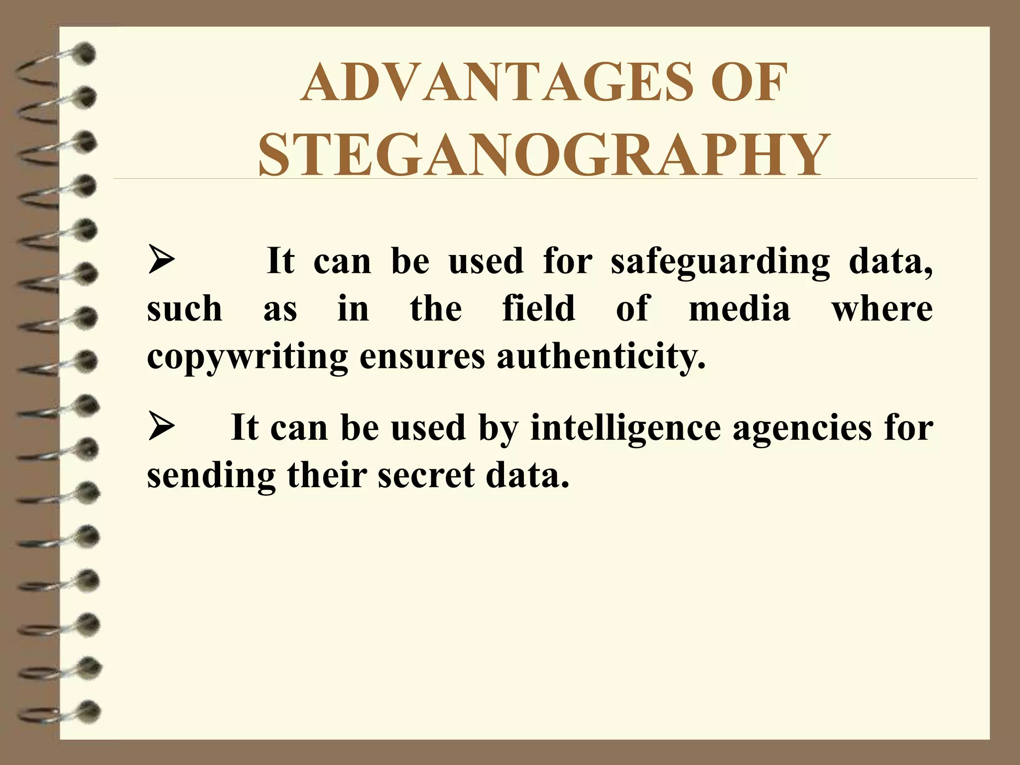 Steganography ppt | PPTX