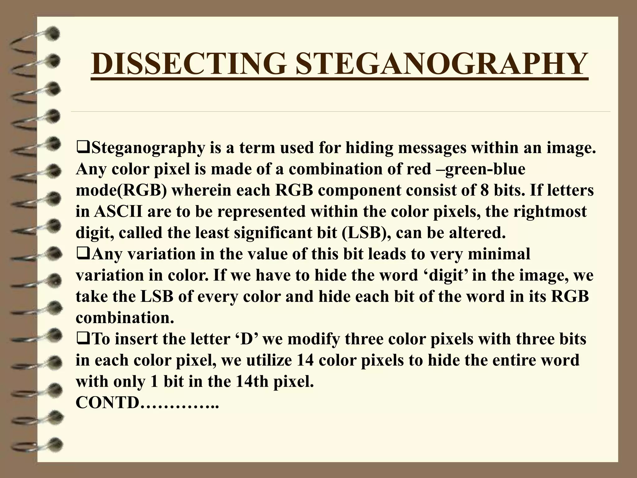 Steganography ppt | PPTX