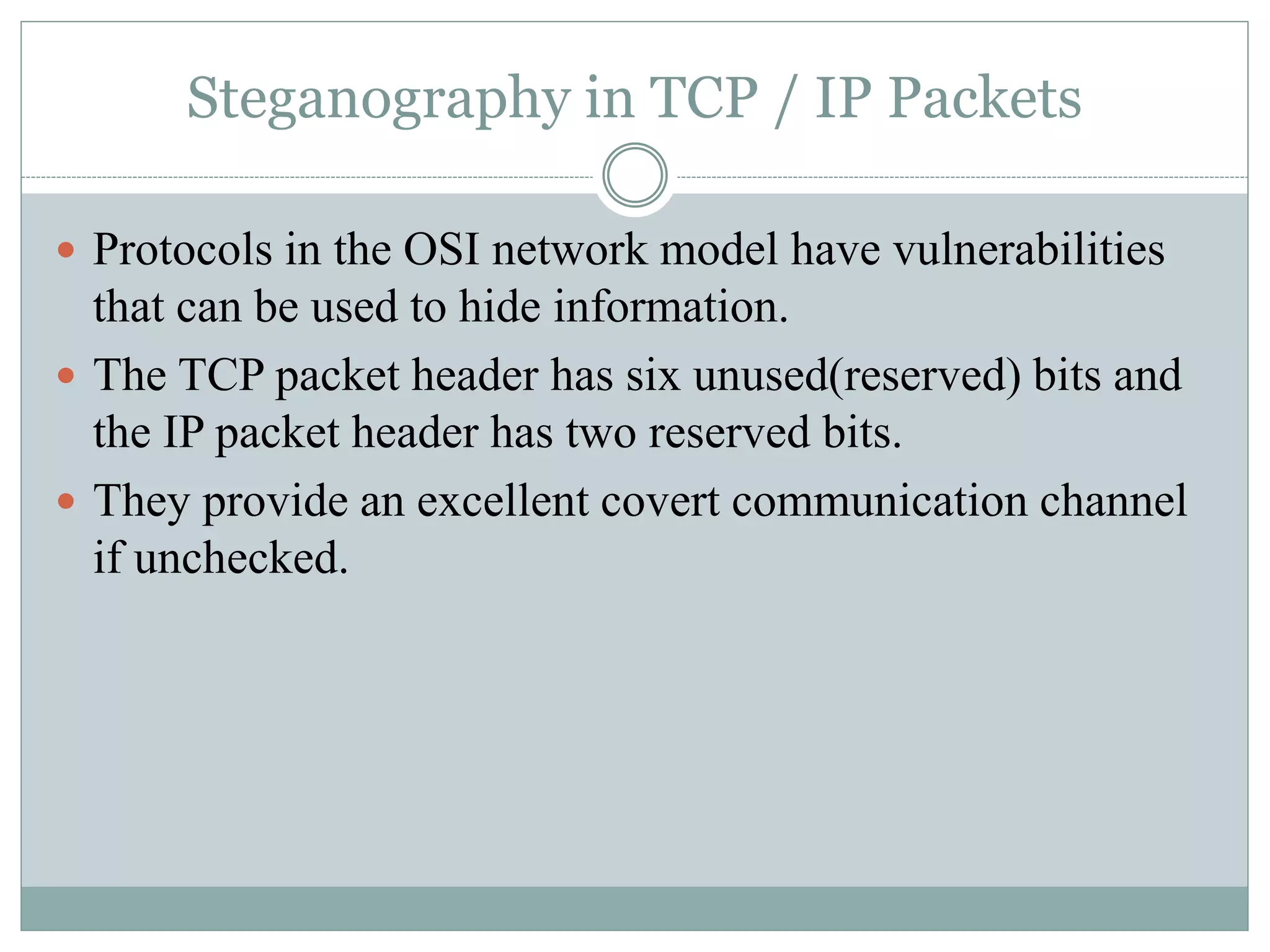 Steganography and its techniques | PPTX