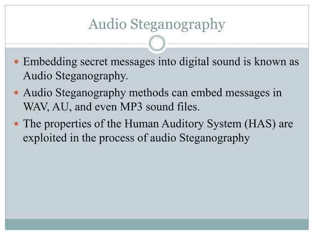 Steganography and its techniques | PPTX