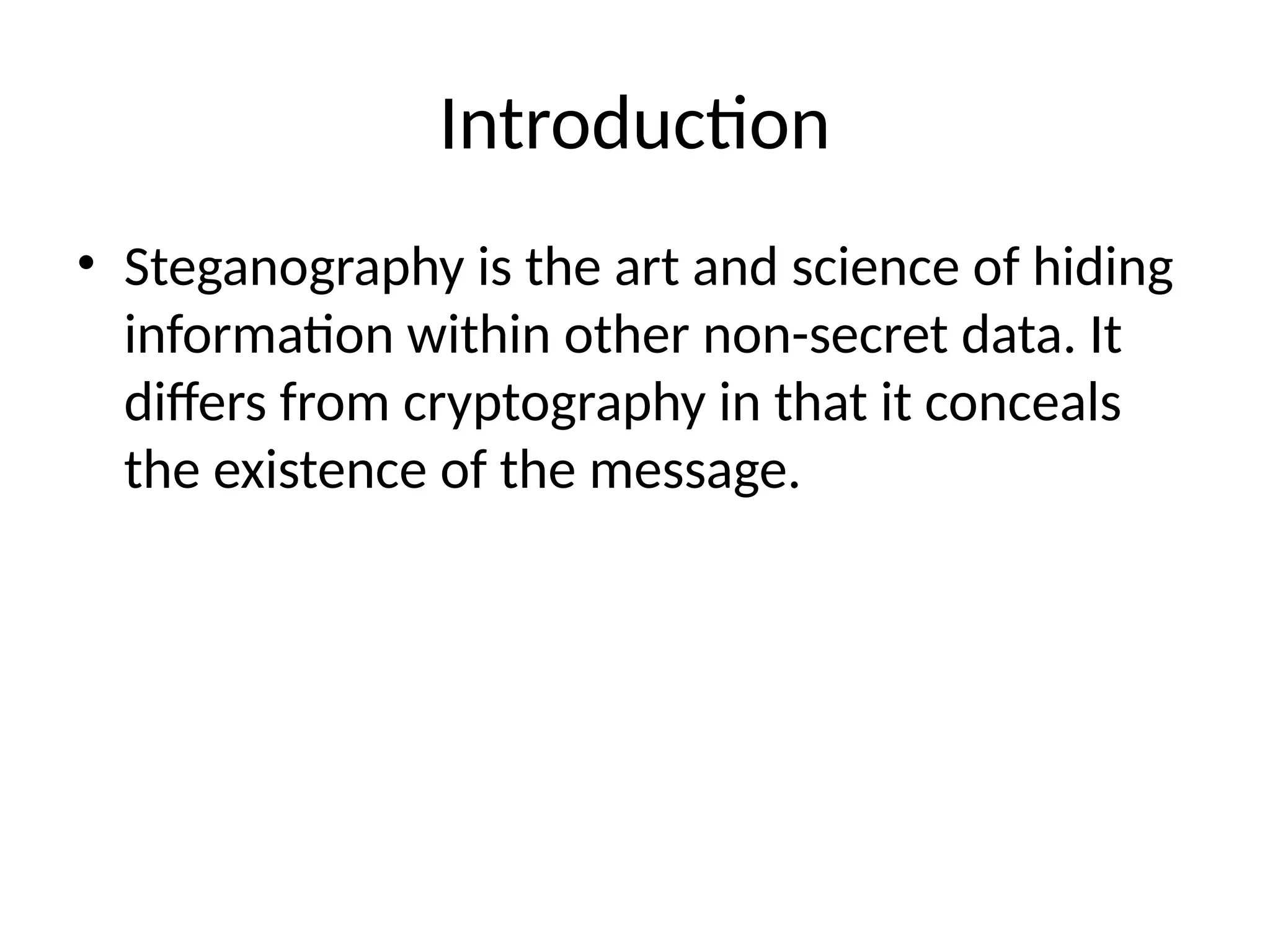 Steganography_Presentation.pptx/types/history | PPT