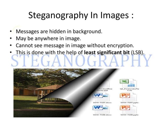 Steganography | PPTX