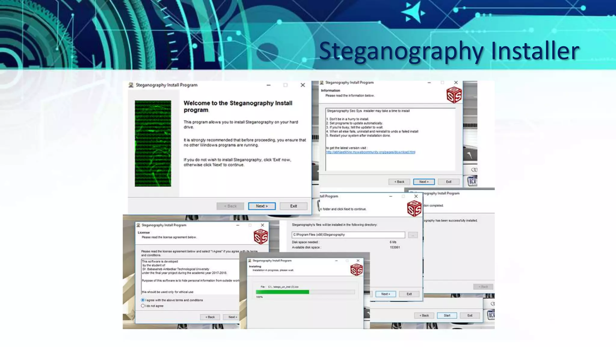 Steganography software dbatu | PPTX | Technology & Computing